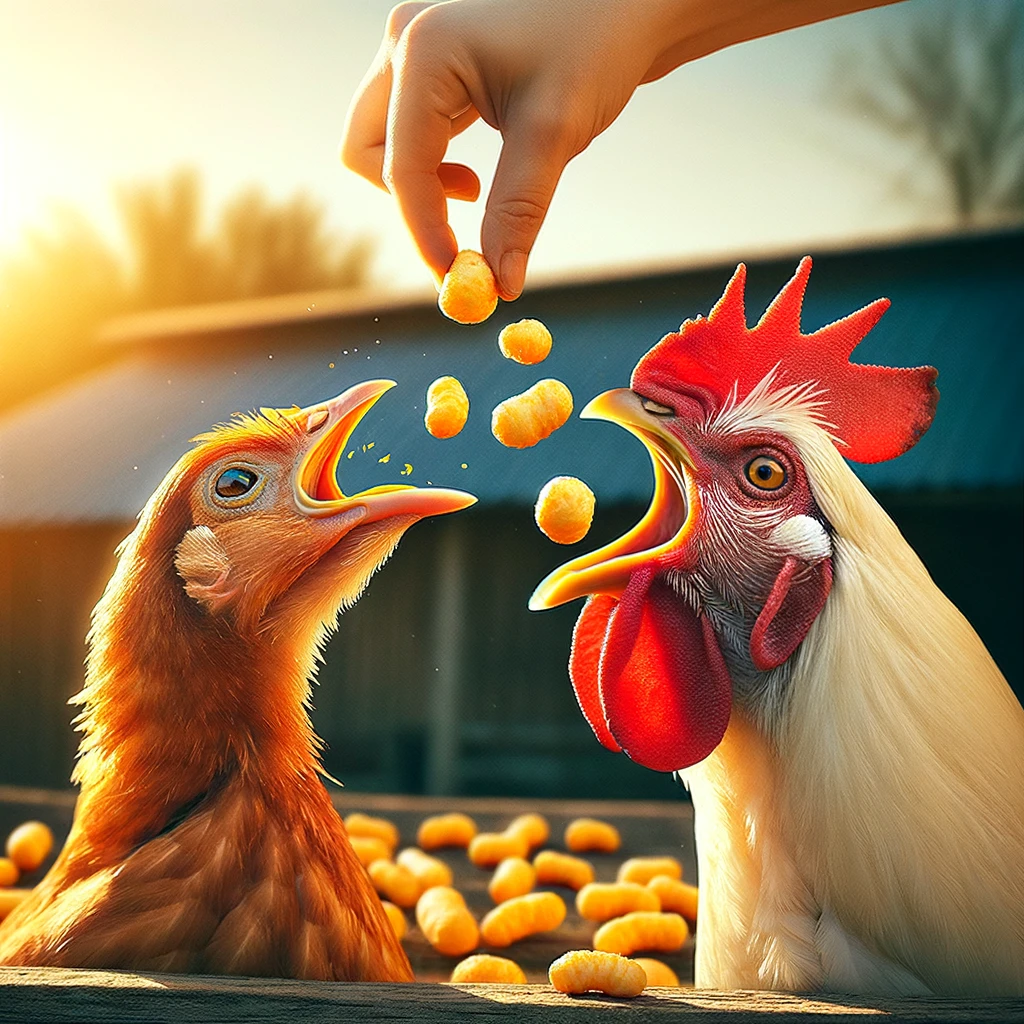 Can Chickens Eat Cheese Puffs? | ChickenLaws.com